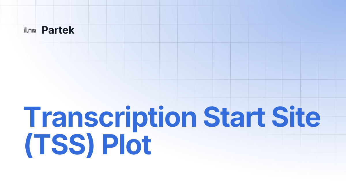 Transcription Start Site (TSS) Plot | Partek