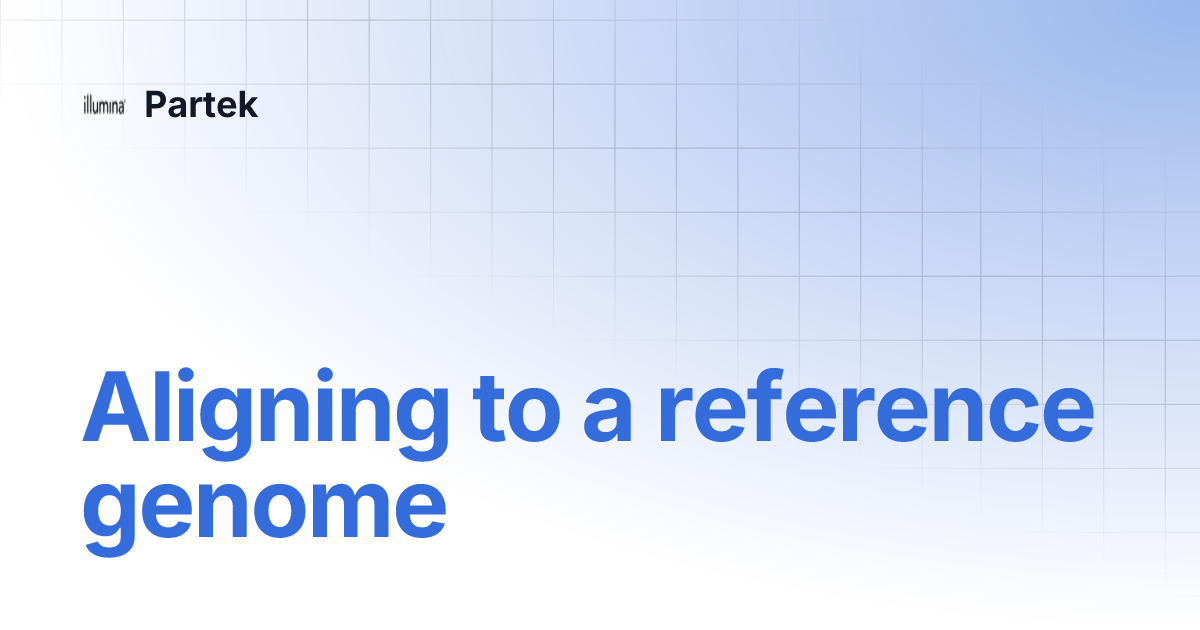 Aligning to a reference genome | Partek
