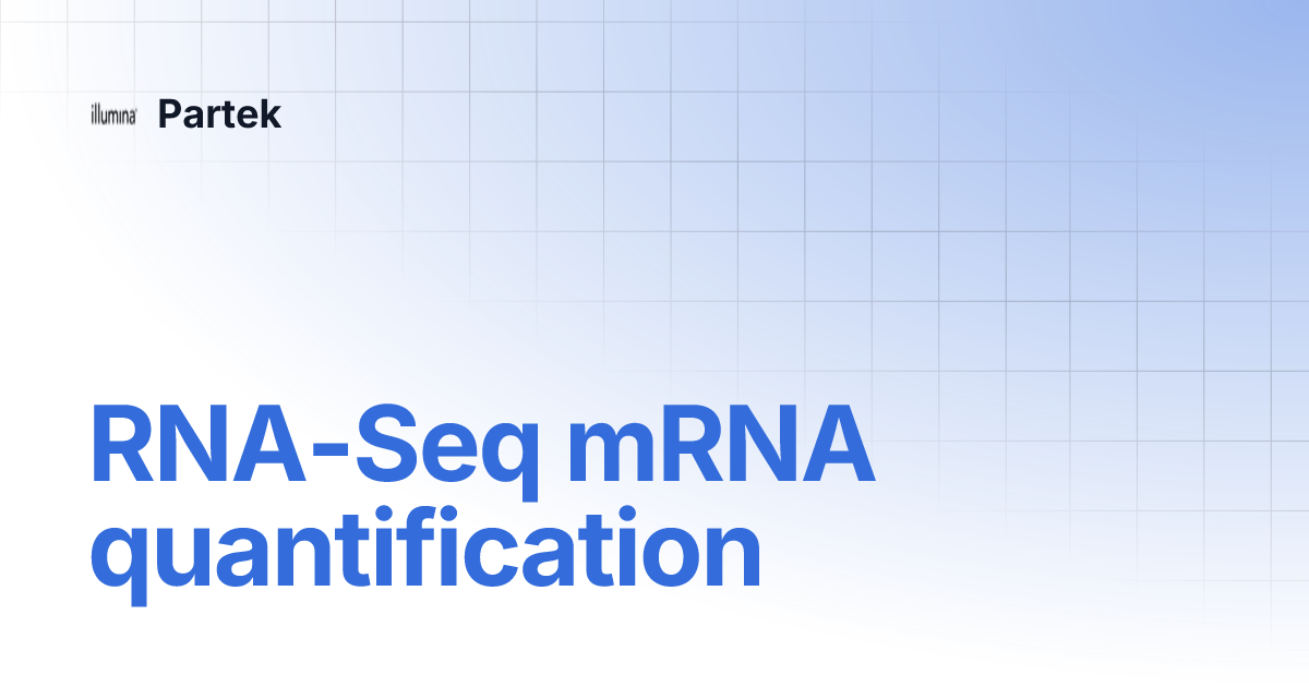 RNA-Seq mRNA quantification | Partek