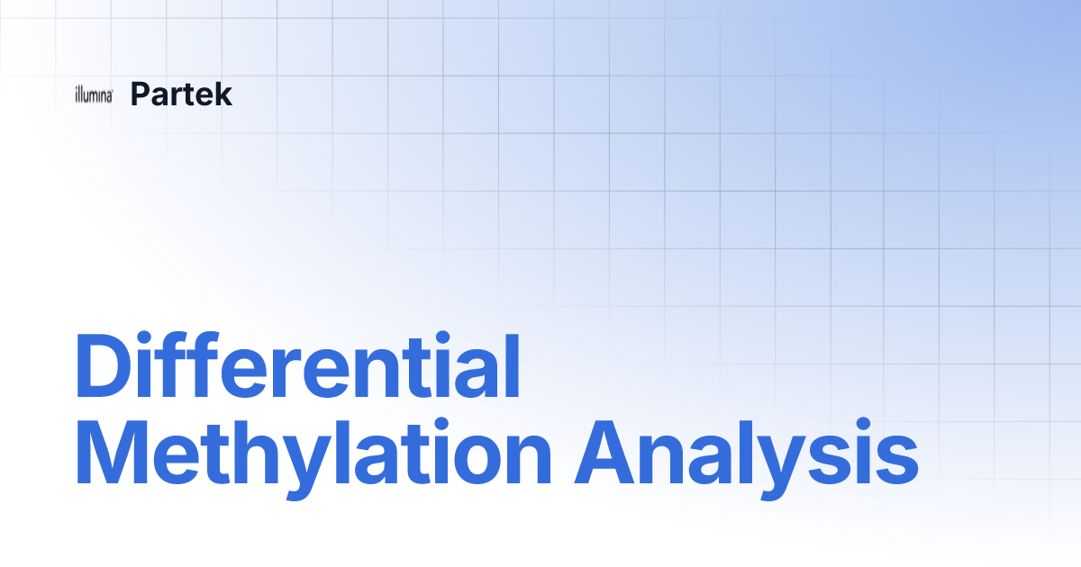 Differential Methylation Analysis | Partek