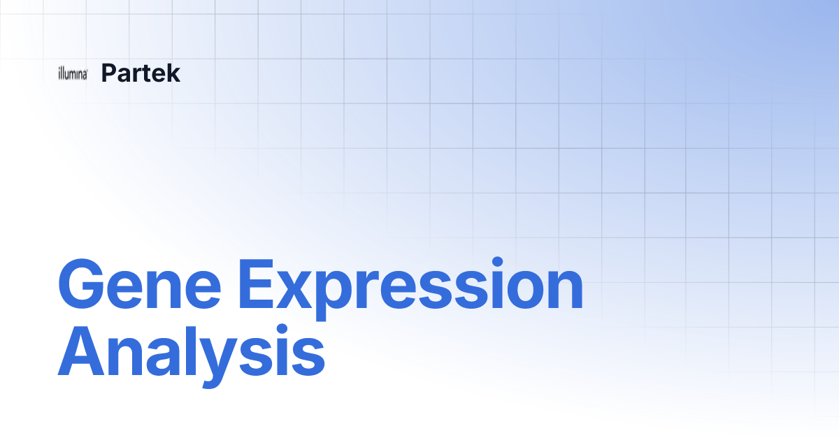 Gene Expression Analysis | Partek