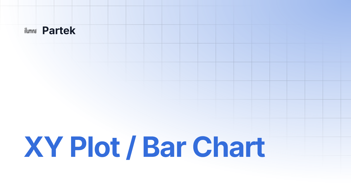 XY Plot / Bar Chart | Partek